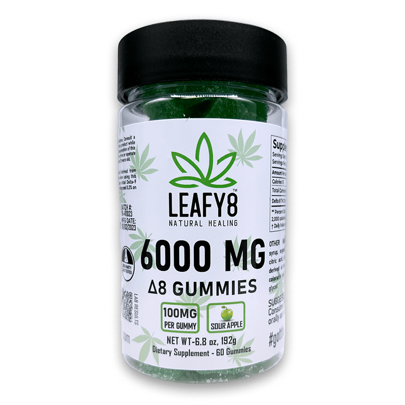 Delta 8 THC Gummies - Sour Apple - 6000mg - 60 Count - Leafy8 Delta-8 ... Delta 8 THC Gummies - Sour Apple - 6000mg - 60 Count - Leafy8 Delta-8 ...